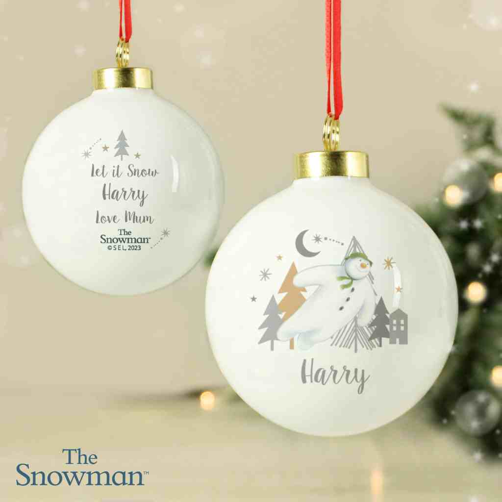 Personalised The Snowman Magical Adventure Bauble | KAVAK GROUP LIMITED