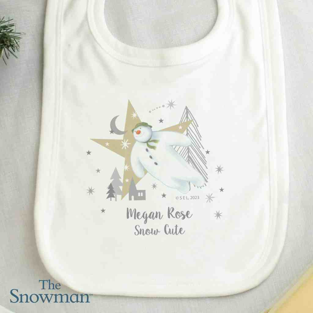 Personalised The Snowman Magical Adventure Bib | KAVAK GROUP LIMITED